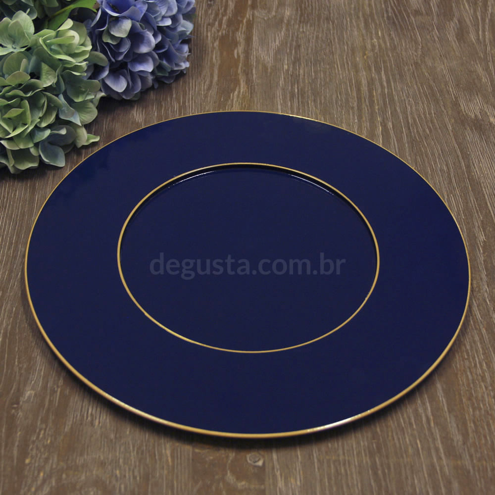 Sousplat Azul Marinho 2 Peças - degusta