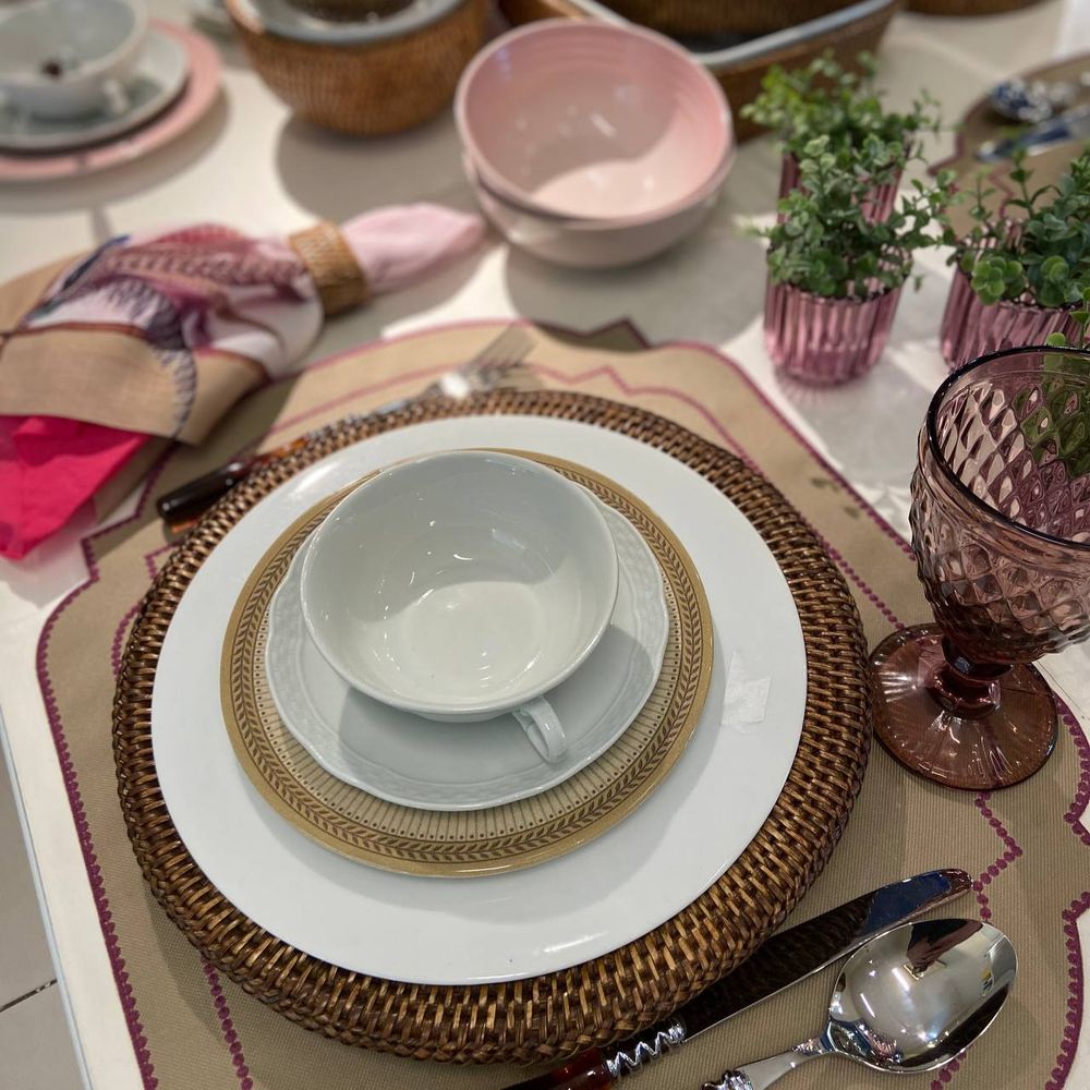 Sousplat Rattan 32cm Unid. - degusta